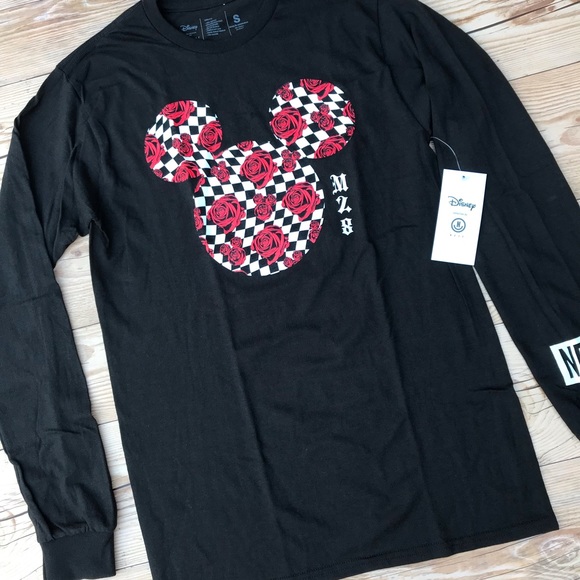 Neff | Shirts | Disney Collection By Neff Roses Mickey Mouse Tee | Poshmark